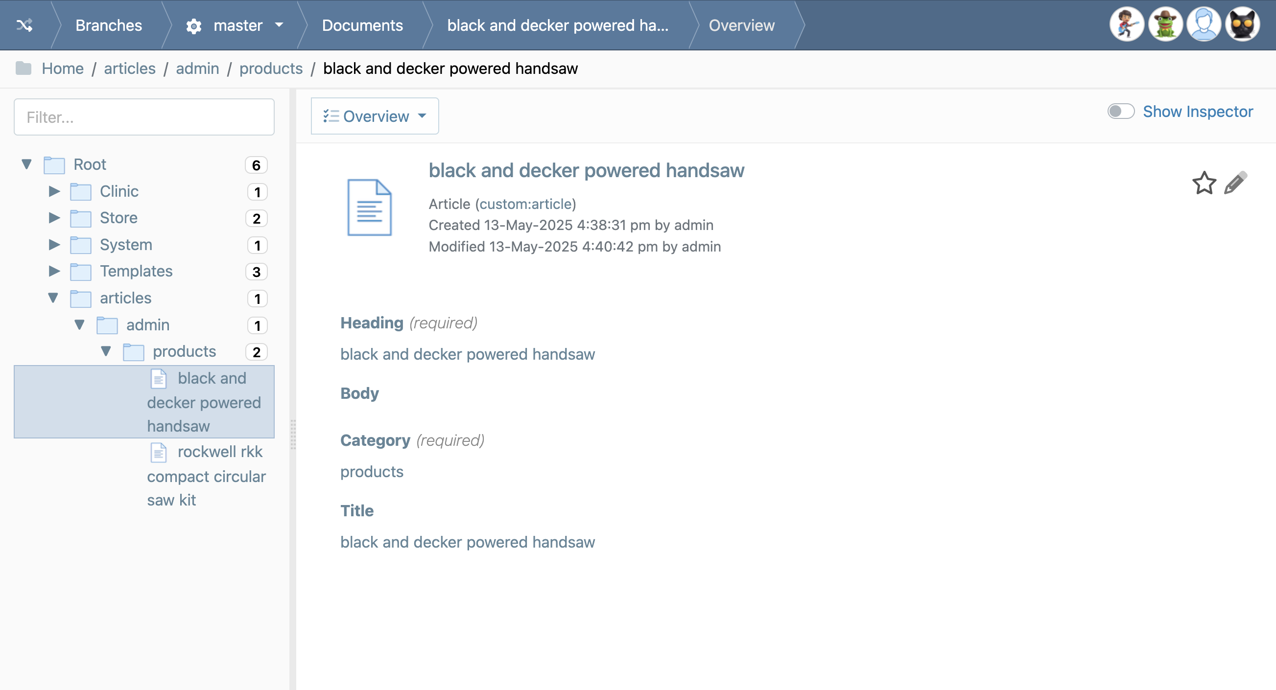 Documentation User Interface User Interface Awareness Gitana 1492